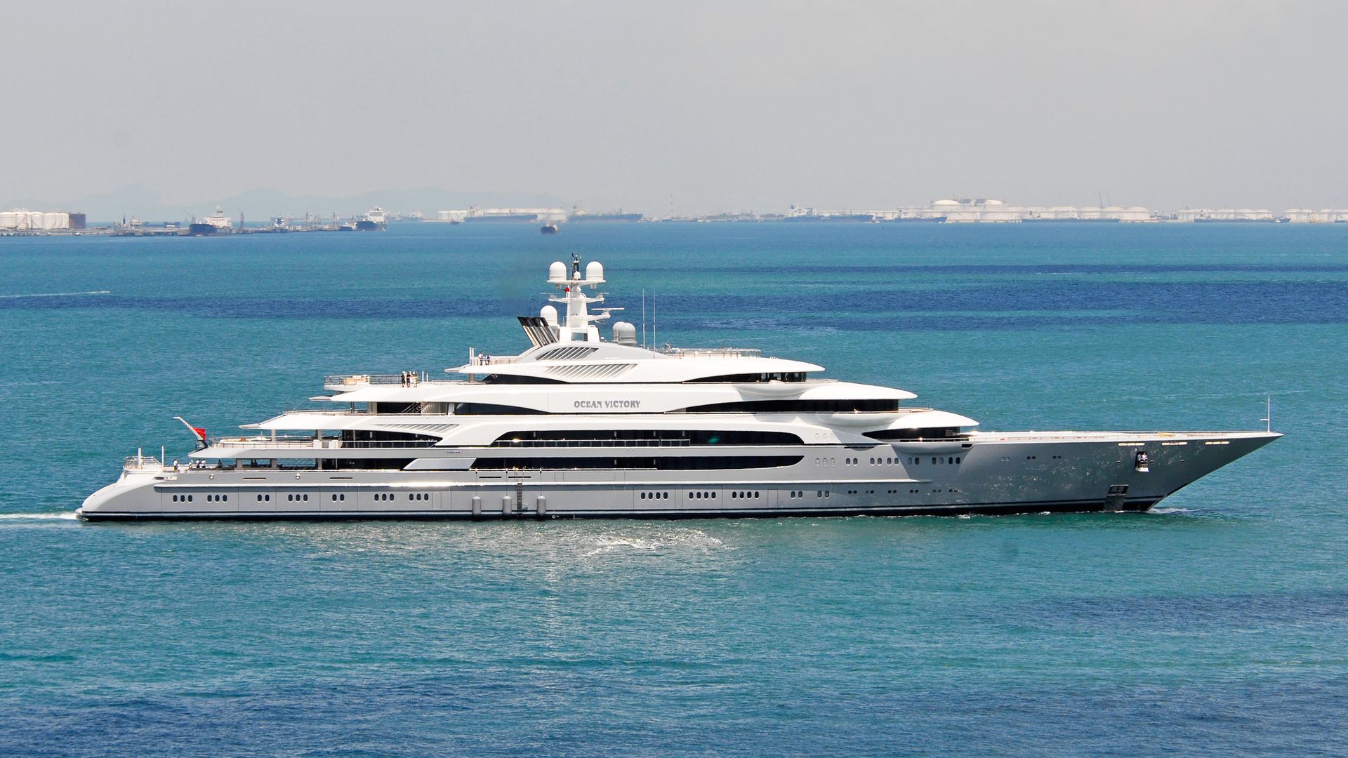 140m superyacht Ocean Victory arrives in Auckland after battling stormy ...